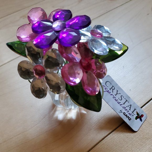 GANZ | Accents | Ganz Crystal Expressions Acrylic Posy Pot Sculpture ...